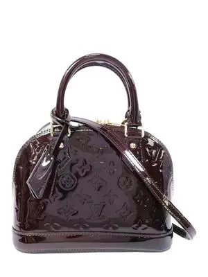 LOUIS VUITTON Monogram Vernis Alma Bb Bag - Red