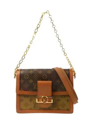 LOUIS VUITTON Dauphine Mm Shoulder Bag - Brown