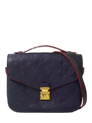 LOUIS VUITTON Metis Monogram Empreinte Tote Bag - Blue
