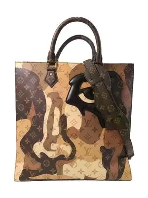 LOUIS VUITTON Monogram Sac Plat Tote Bag - Brown