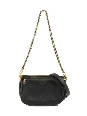 LOUIS VUITTON Louis Vuitton Multi Accessoires Monogram Empreinte Shoulder Bag Black