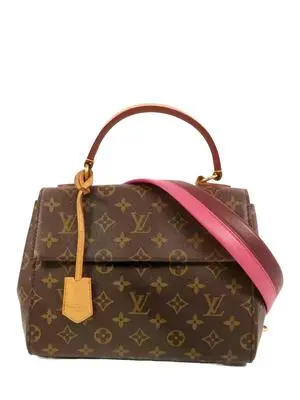 LOUIS VUITTON Bb Cluny Monogram Canvas Tote Bag - Brown
