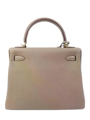 Hermès Kelly Two-tone Calfskin Tote Bag - Brown