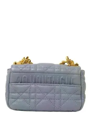 Dior Caro Quilted Shoulder Bag - Blue
