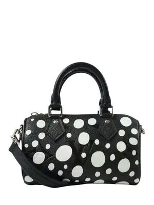 LOUIS VUITTON Monogram Empreinte Nano Speedy Shoulder Bag - Black