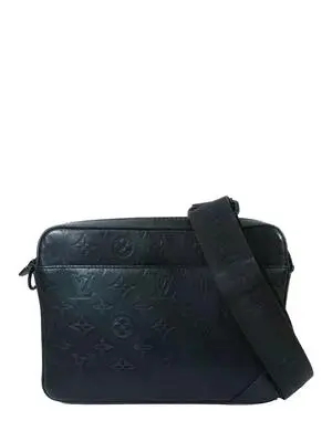 LOUIS VUITTON Monogram Shadow Duo Messenger Bag - Black