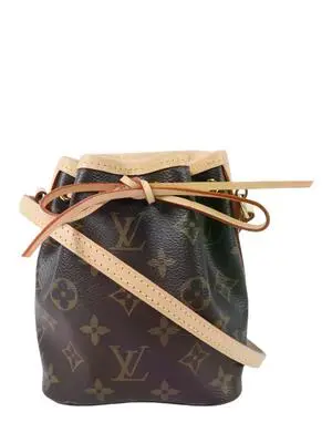 LOUIS VUITTON Nano Noe Monogram Bucket Bag - Brown
