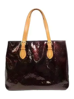 LOUIS VUITTON Brentwood Monogram Vernis Tote Bag - Red