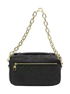 LOUIS VUITTON Pochette Metis East West Shoulder Bag - Black