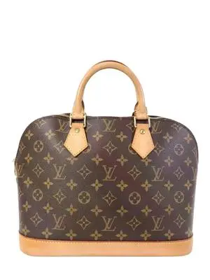 LOUIS VUITTON Alma Pm Monogram Tote Bag - Brown