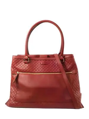 Gucci Microssima Shoulder Bag - Red