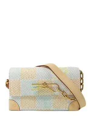 LOUIS VUITTON Steamer Damier Heritage Shoulder Bag - White