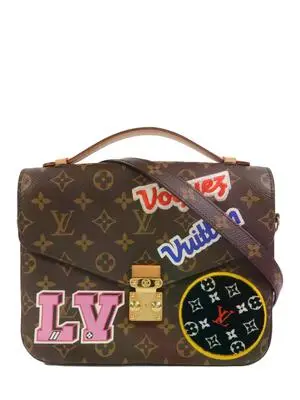 LOUIS VUITTON Monogram Patches Metis Tote Bag - Brown