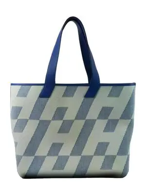 Hermès Cabas H En Biais Tote Bag - Neutrals