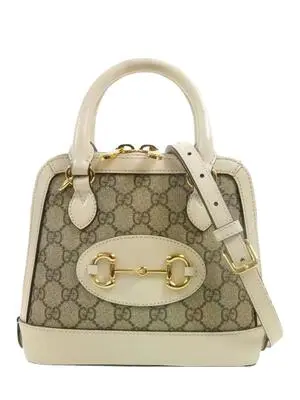 Gucci Horsebit 1955 Gg Shoulder Bag - Neutrals