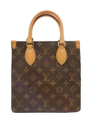 LOUIS VUITTON Bb Sac Plat Monogram Tote Bag - Brown