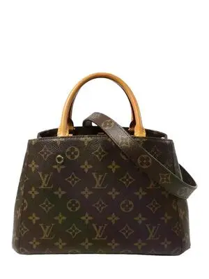 LOUIS VUITTON Montaigne Bb Tote Bag - Brown
