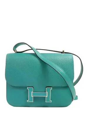 Hermès Mini Constance Shoulder Bag - Blue