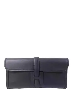 HERMÈS Hermès Jige Calfskin Clutch Bag