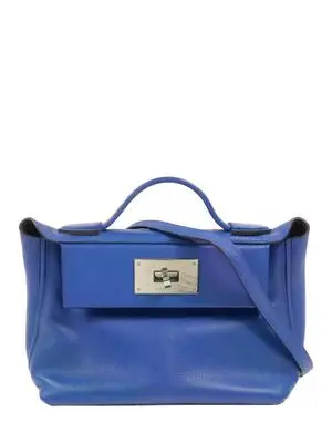 Hermès Mini 24/24 Tote Bag - Blue