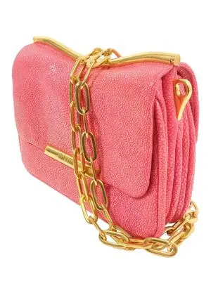 Miu Miu Chain-link Strap Crossbody Bag - Pink