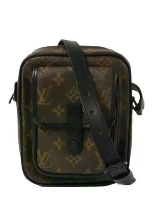 LOUIS VUITTON Christopher Monogram Macassar Shoulder Bag - Brown