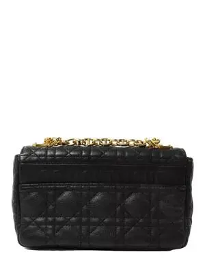 Dior Medium Caro Quilted Shoulder Bag - Black