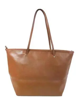 COACH VINTAGE Grained Leather Tote Bag - Brown