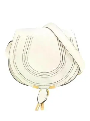 Chloé Small Marcie Leather Shoulder Bag - Neutrals