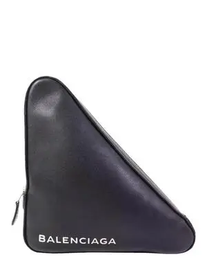 Balenciaga Triangle Clutch Bag - Black