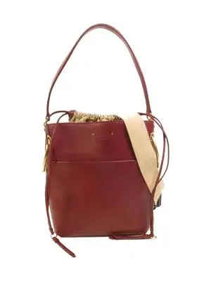 Chloé Roy Leather Bucket Bag - Red