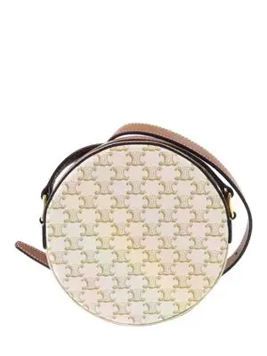 Celine Triomphe Canvas Round Shoulder Bag - Neutrals