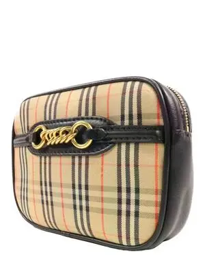 Burberry Check-print Chain-link Belt Bag - Neutrals