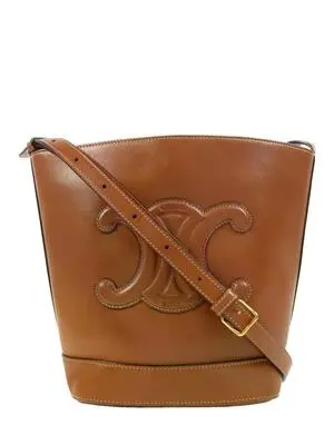 Celine Triomphe Bucket Bag - Brown