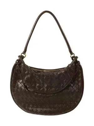 Bottega Veneta Gemelli Intrecciato Shoulder Bag - Brown