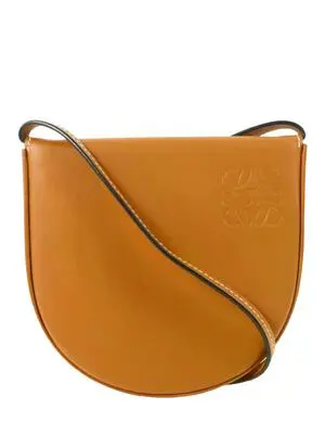 Loewe Small Heel Pouch Calfskin Shoulder Bag - Brown