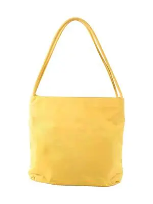 Prada Logo-plaque Shoulder Bag - Yellow
