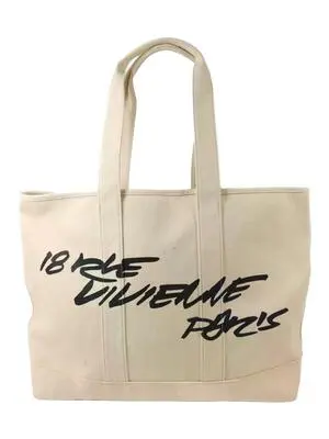 Kenzo Boke Flower Logo Print Tote Bag - Neutrals