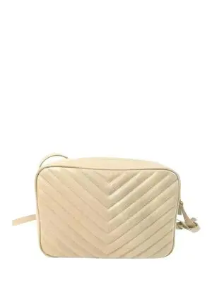 Saint Laurent Lou Monogram Crossbody Bag - Neutrals