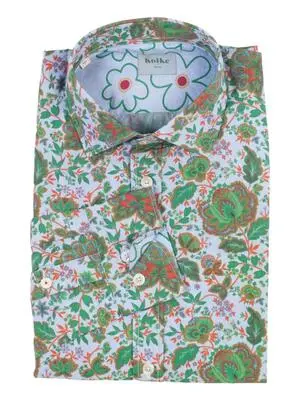 KOIKE BARCELONA Floral-print Shirt - Blue