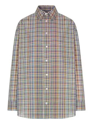 TOTEME Checked Button-down Shirt - Blue