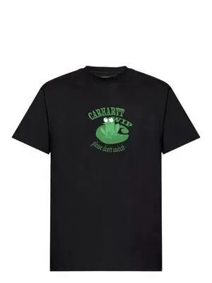 Carhartt Work In Progress S/s Graphic-print Cotton T-shirt - Black