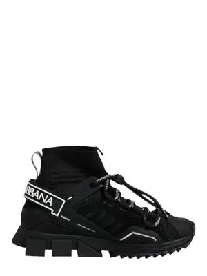 DOLCE & GABBANA Dolce & Gabbana Black Sorrento Sock-Style Sneakers