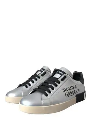 DOLCE & GABBANA Dolce & Gabbana Portofino Sneakers With Logo Print