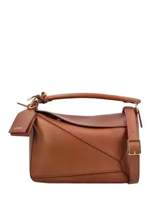 Loewe Small Featherlight Puzzle Tote Bag - Brown