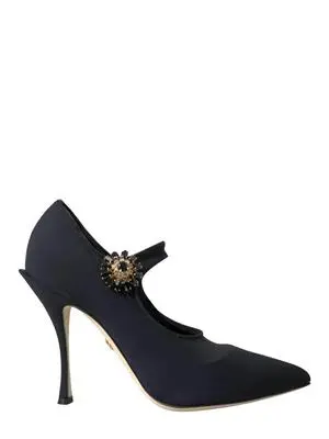 Dolce & Gabbana Embellished Mary Jane Pumps - Black