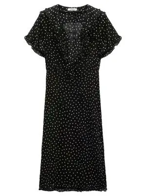 Dorothee Schumacher Dancing Dots Midi Dress - Black
