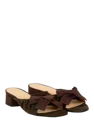 Status Bow-detail Heeled Sandals - Brown
