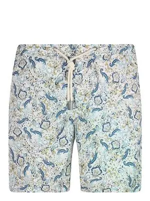 Orlebar Brown Orlebar Brown Bulldog Paisley Print Swim Shorts Neutrals