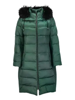 CARACTÈRE Hooded Coat - Green